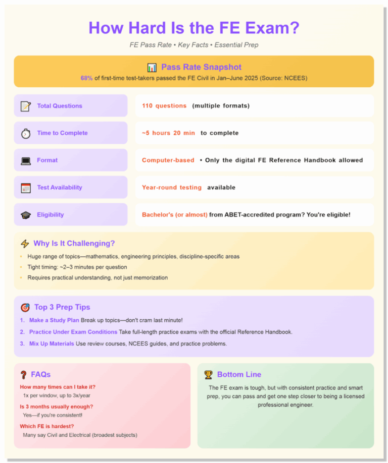 How Difficult Is the FE Exam? Guide for Future Engineers