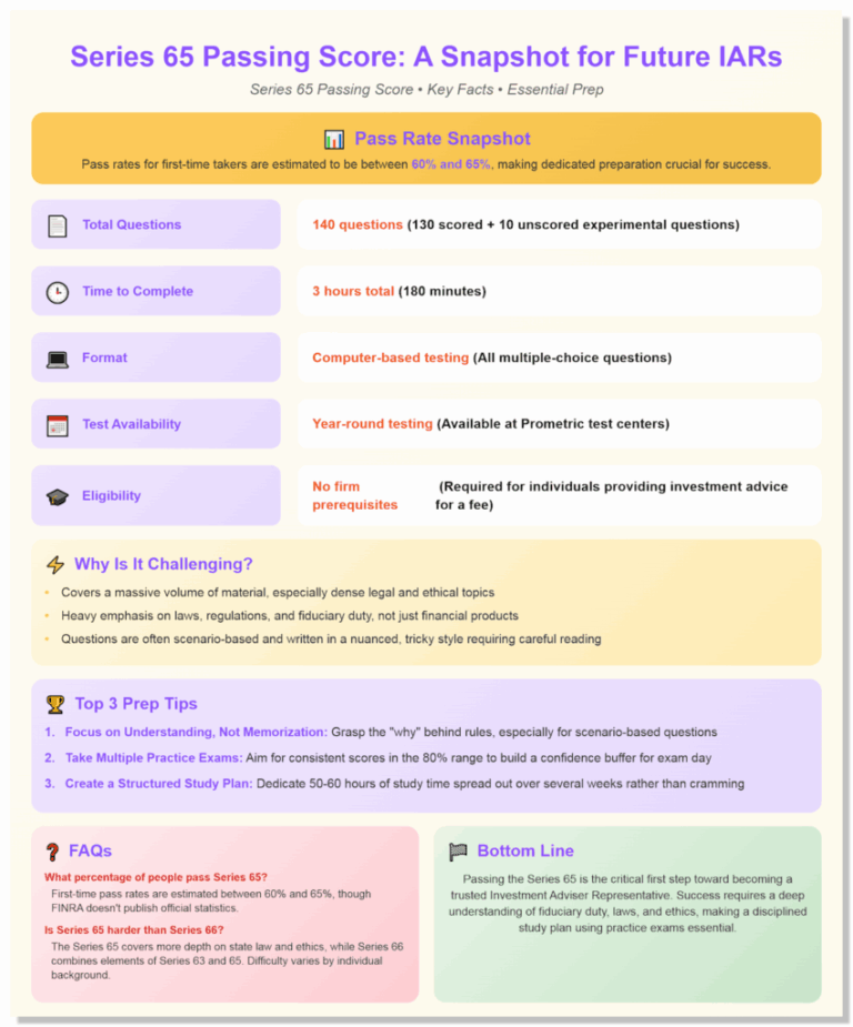 What's the Series 65 Passing Score? Guide to Acing the Exam
