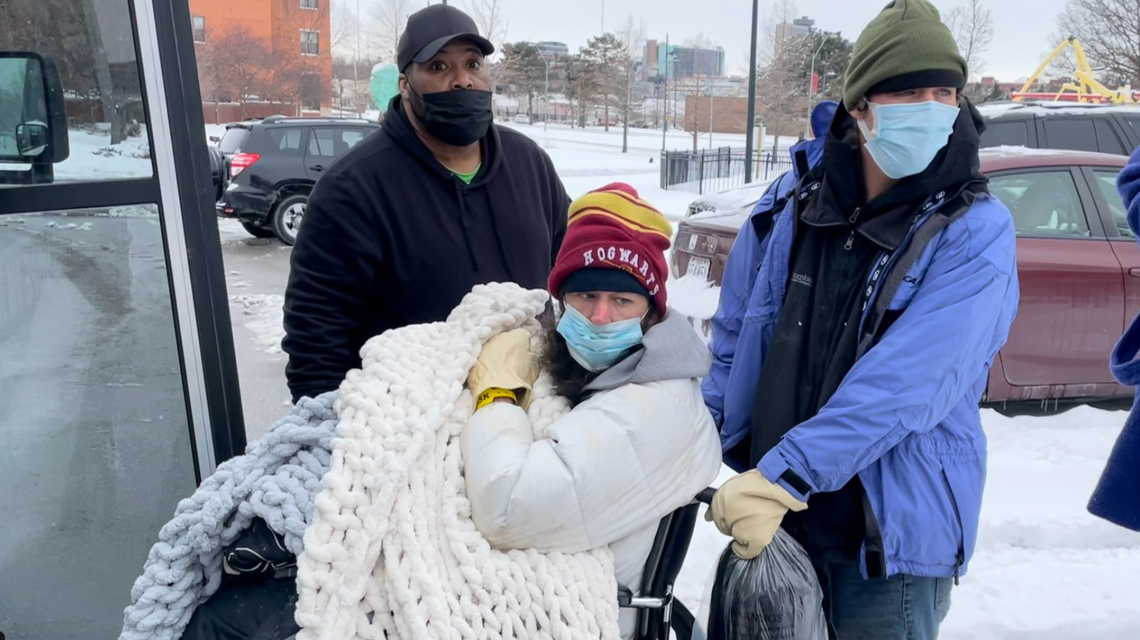 Bus transports people experiencing homelessness to KC shelters | Kansas ...