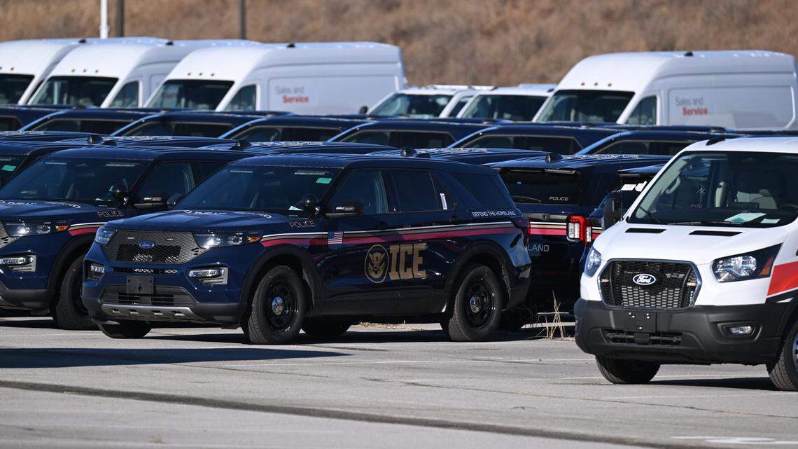 Marked ICE vehicles in Kansas City lot were being serviced | Kansas ...