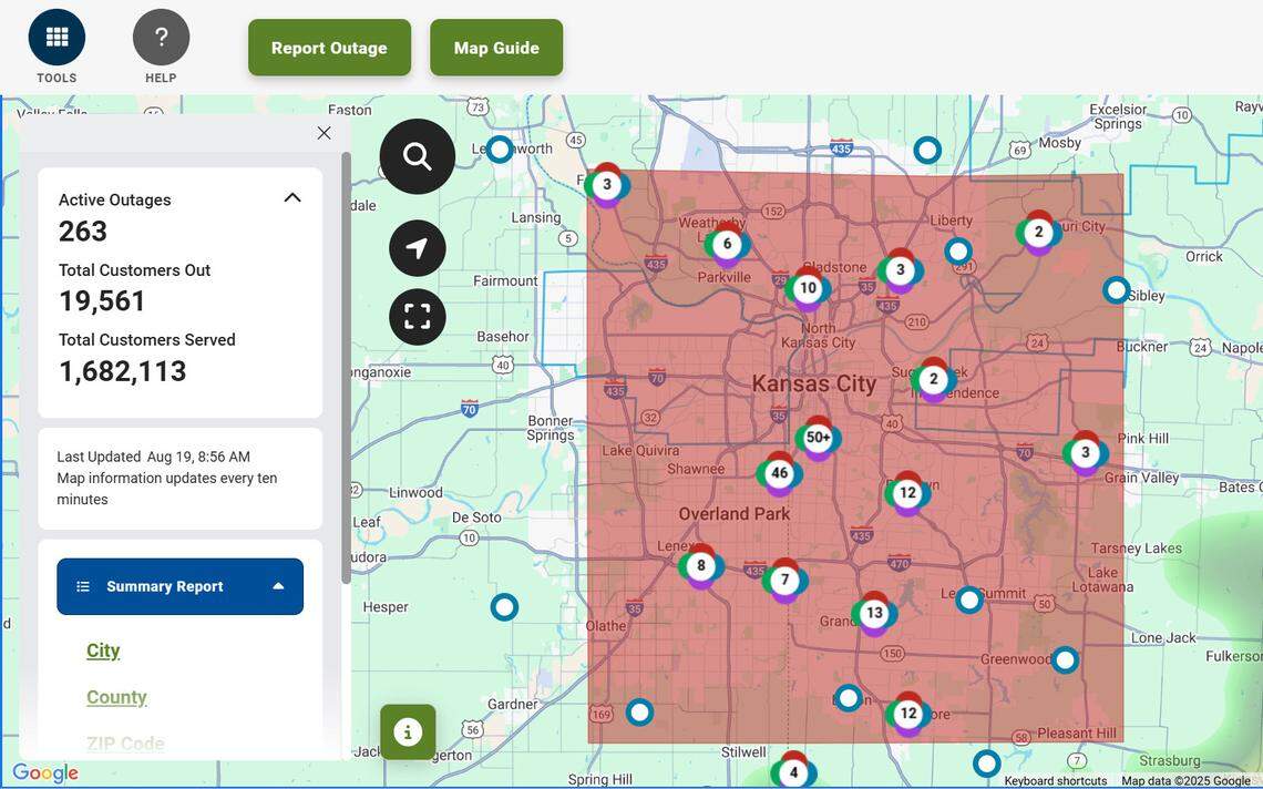 Thousands without power after thunderstorms hit Kansas City | Kansas ...