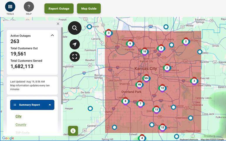 Thousands without power after thunderstorms hit Kansas City | Kansas ...