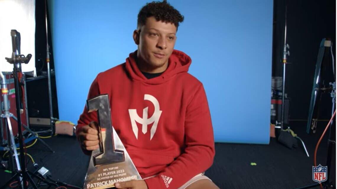 Patrick Mahomes got big trophy for being first in NFL Top 100 | Kansas ...