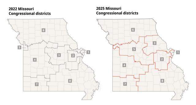 See KC’s voter districts in Missouri 2025 gerrymandered map | Kansas ...