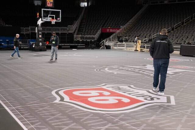 Inside the Big 12 Tournament’s new LED glass courts for 2026 | Kansas ...