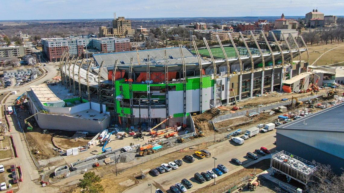 KU football stadium gets giant scoreboard in renovation | Kansas City Star