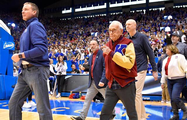 Celebrating 1,000 games at Allen Fieldhouse in Lawrence KS | Kansas ...