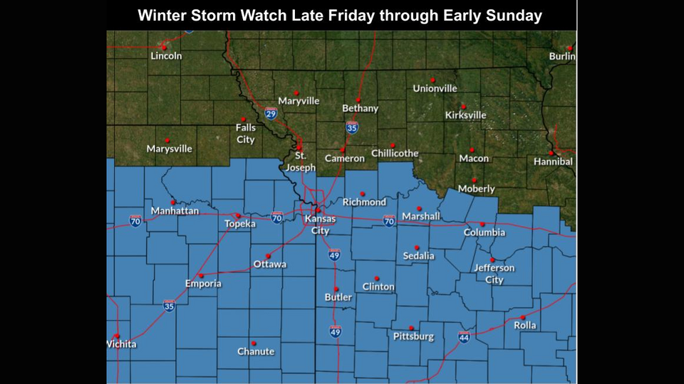 Winter storm watch for Kansas City: 5 to 7 inches possible | Kansas ...