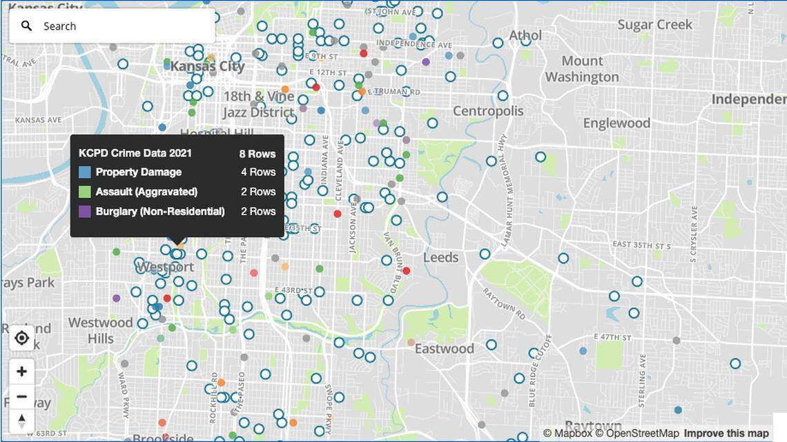 Search map: How many KCMO crimes were reported near you? | Kansas City Star