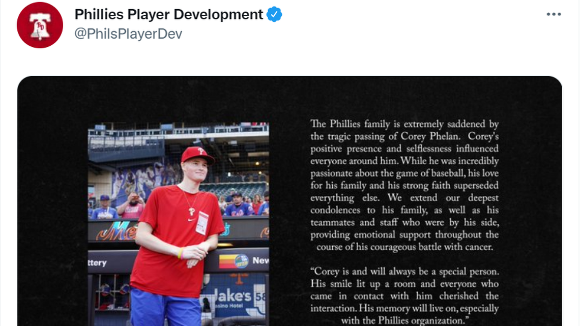 Phillies minor league pitcher, 20, dies of cancer. ‘Special’ | Kansas ...