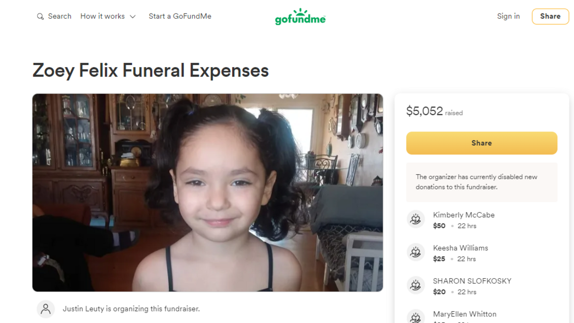 Rape, murder charges filed in killing of KS child Zoey Felix | Kansas ...