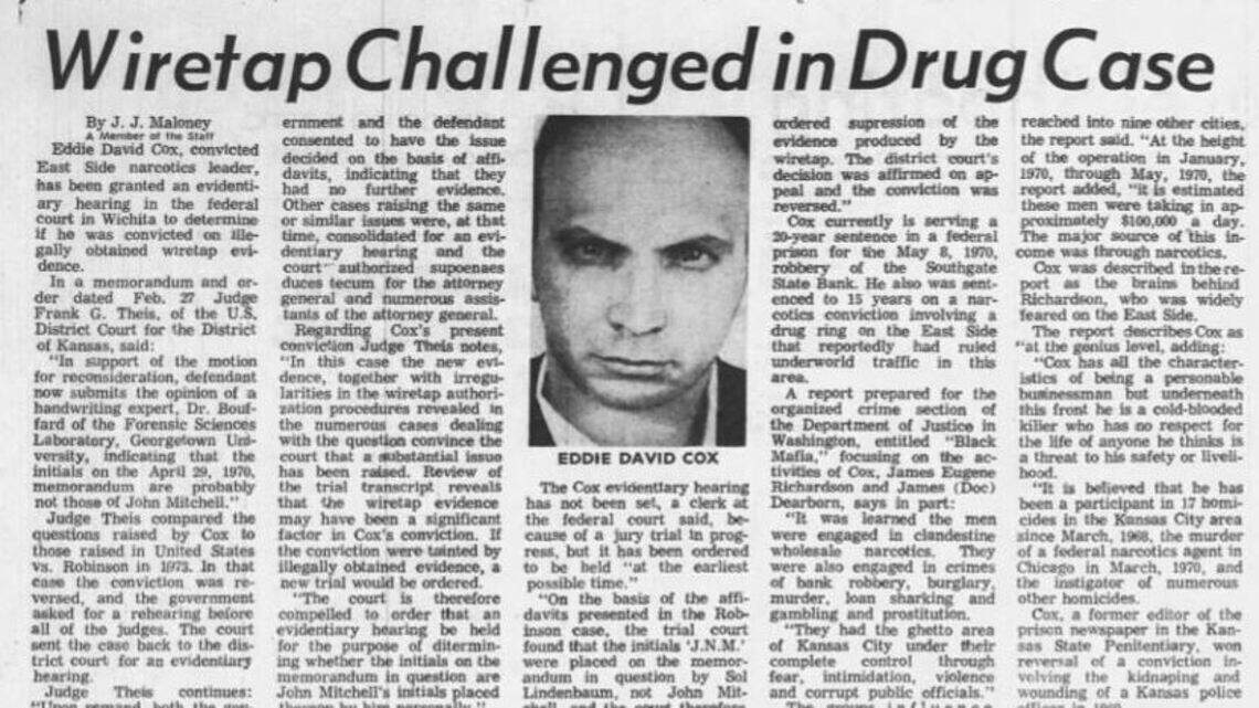 Who is Eddie Cox, and what was Kansas City’s ‘Black Mafia?’ | Kansas ...