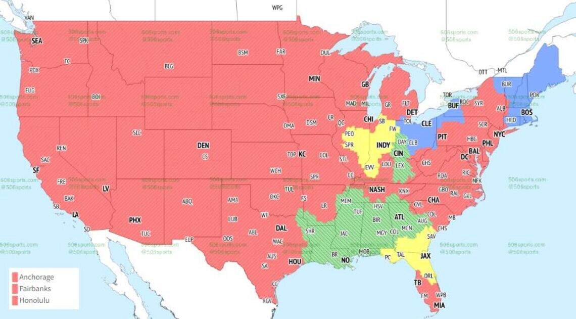 KC Chiefs vs. Buffalo Bills: TV broadcast map, announcers | Kansas City ...