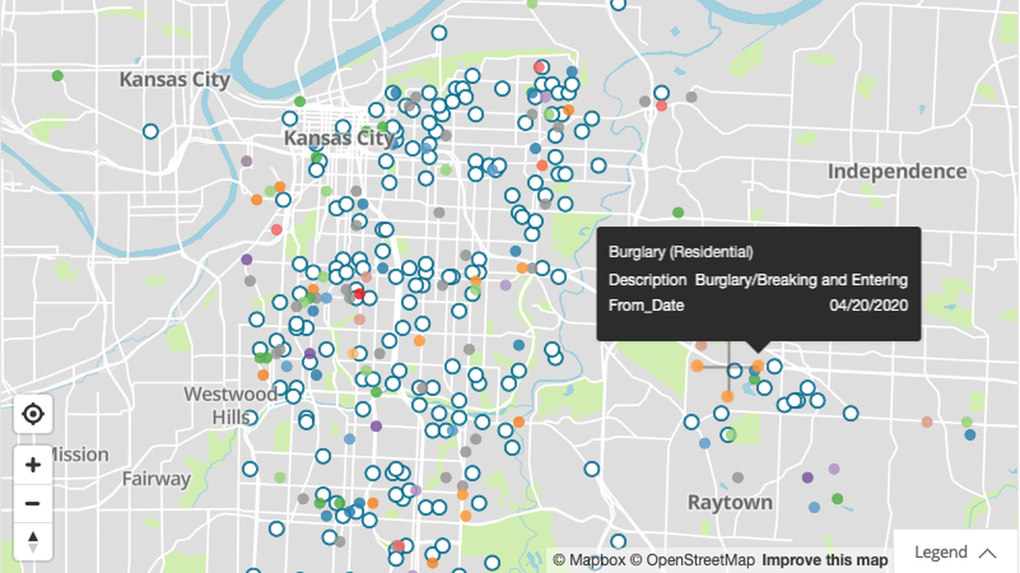 How many crimes were reported in Kansas City in one week? | Kansas City ...