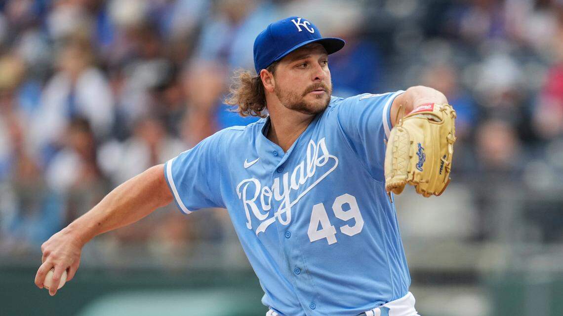 Royals’ Heasley gives up 7 runs in rain-soaked loss to Tigers | Wichita ...