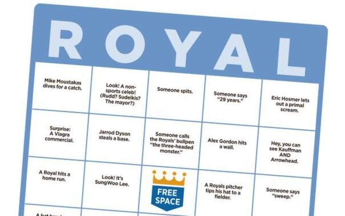 All new KC Royals bingo cards for the World Series | Kansas City Star