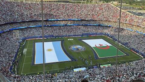 Arrowhead Stadium filled to brim for Argentina-Algeria game | Kansas ...