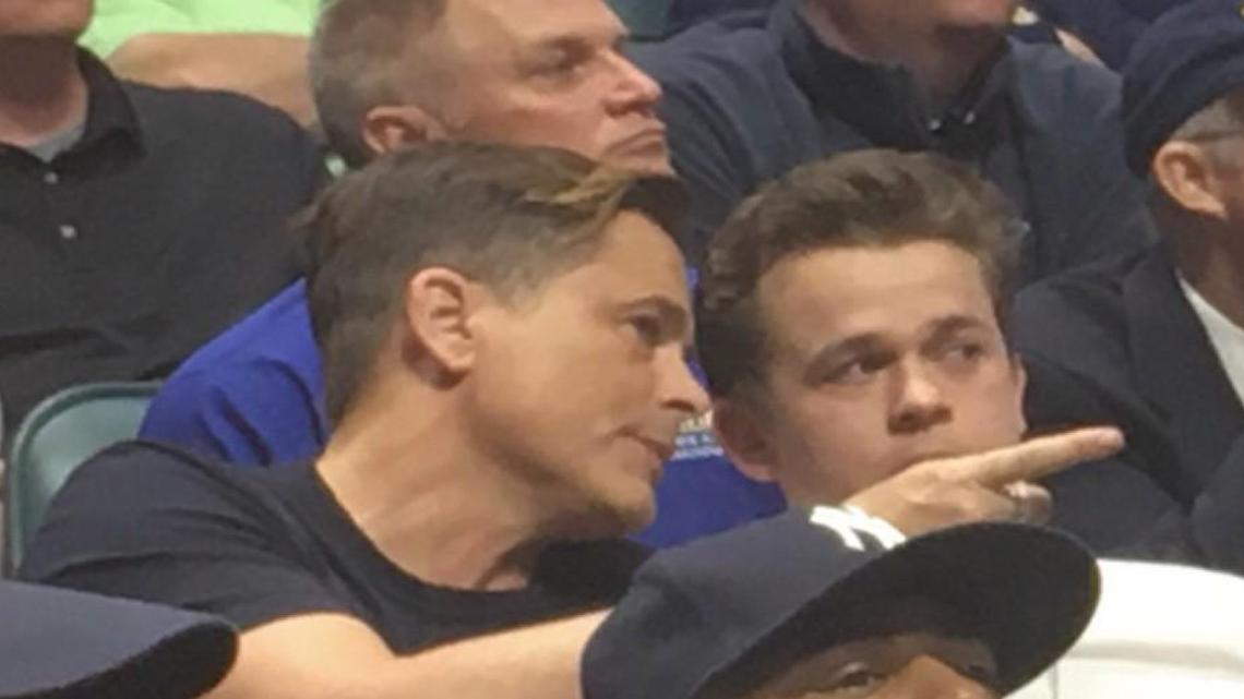 Actor Rob Lowe was at the KU basketball game on Friday | Kansas City Star