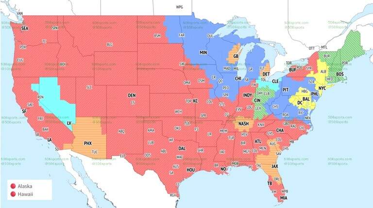 Indianapolis Colts at KC Chiefs TV broadcast map, announcers | Kansas ...